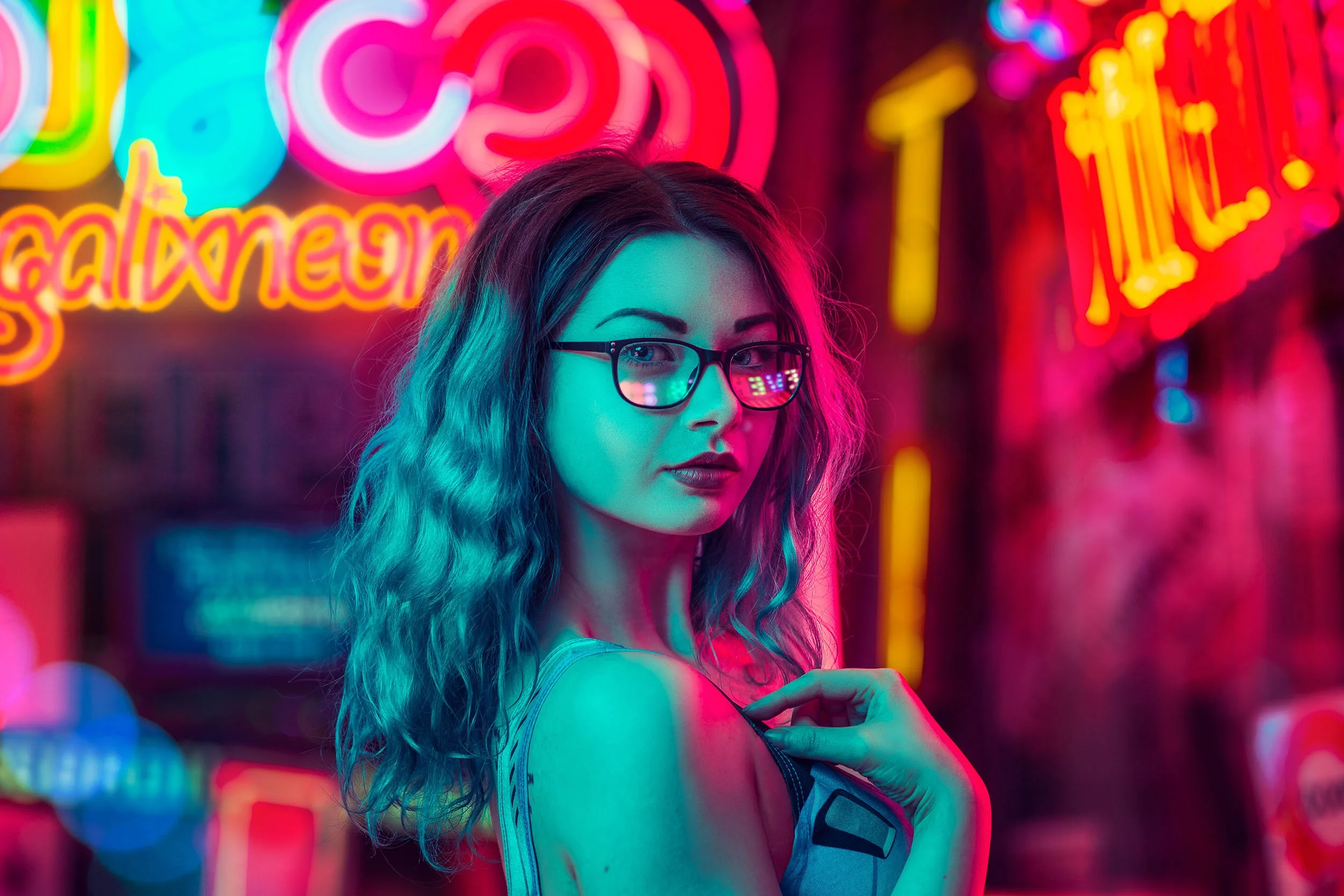Galixeon’s Neon Photo Shoot at God’s Own Junkyard — RICHARD WAKEFIELD