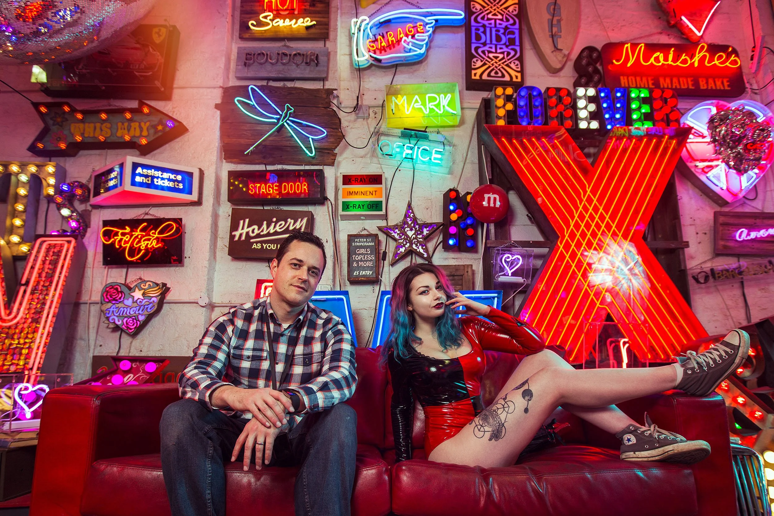 Galixeon’s Neon Photo Shoot at God’s Own Junkyard — RICHARD WAKEFIELD