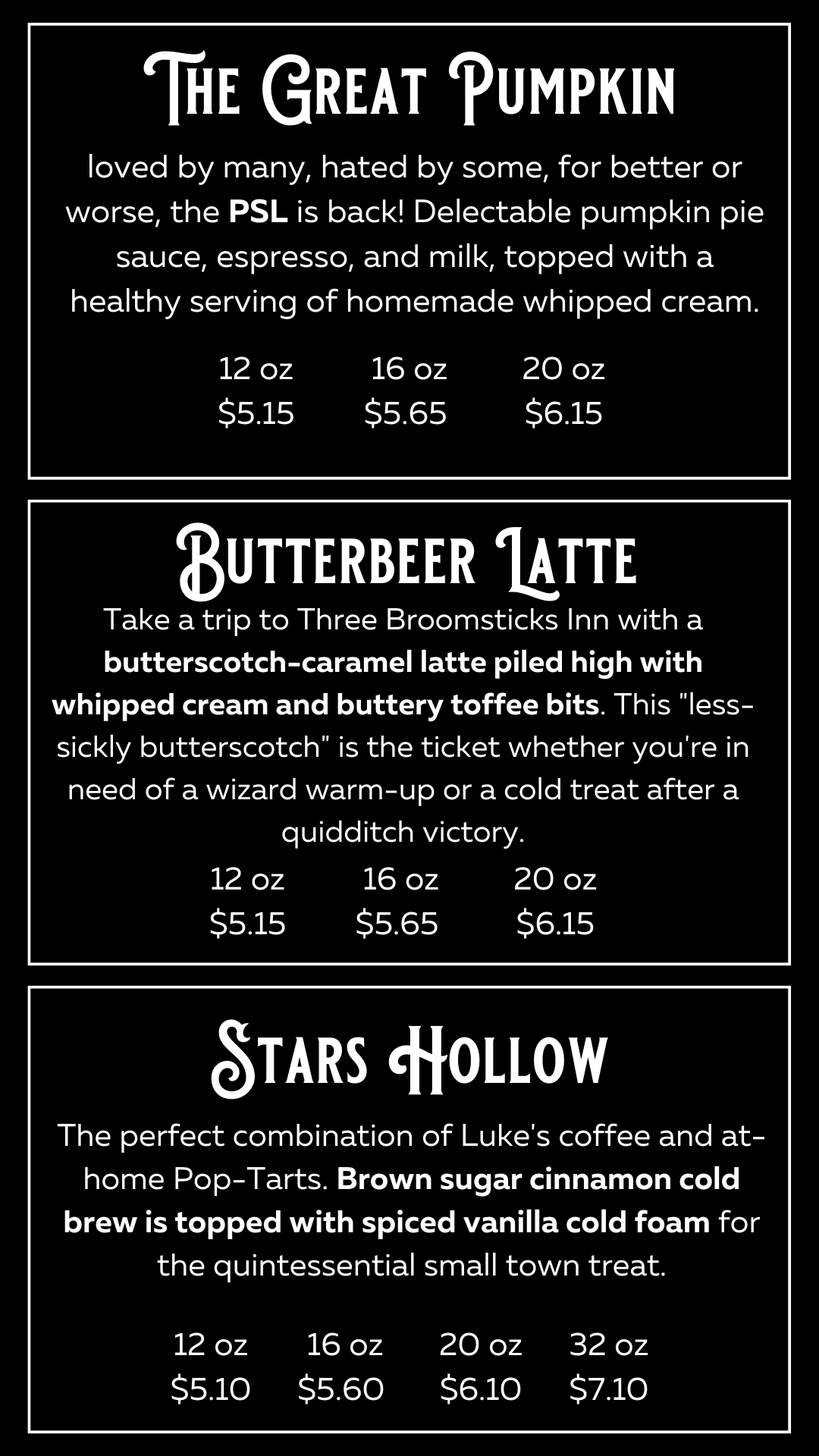 Menu — The Mix House