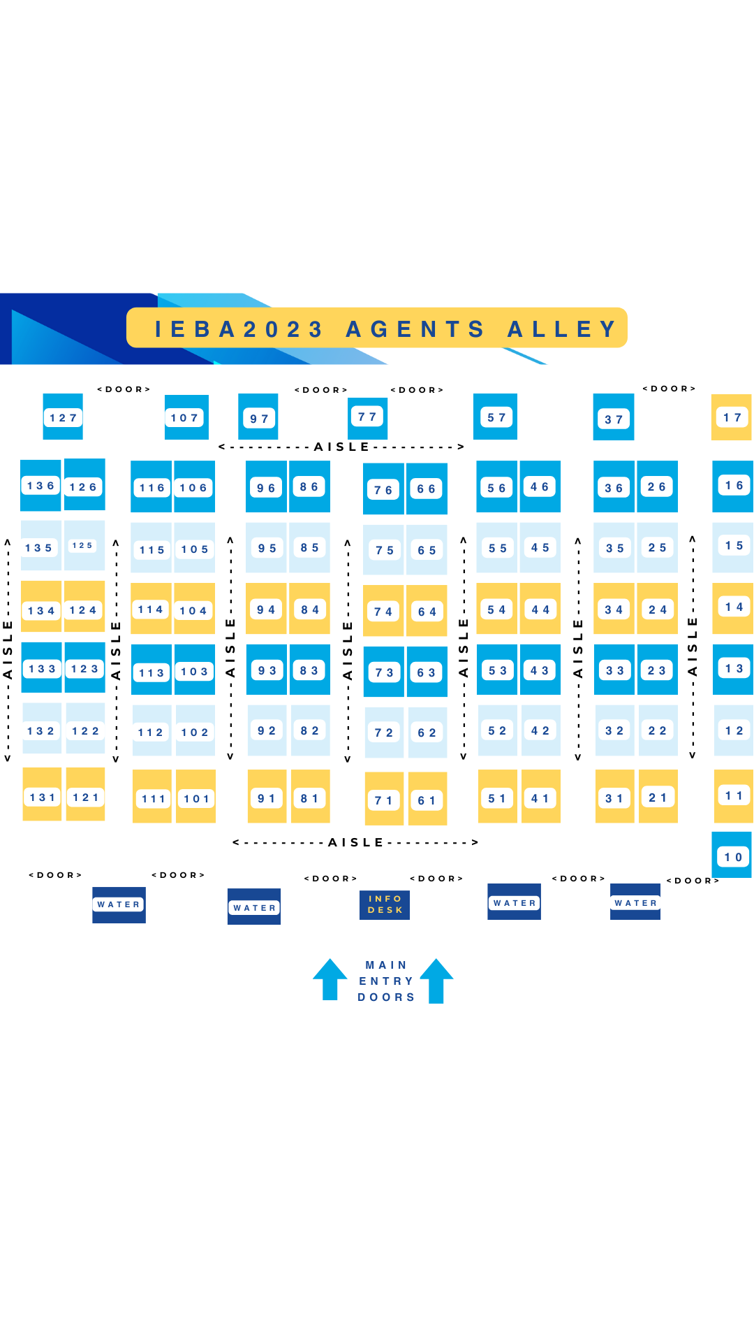IEBA 2023 Agents Alley Layout — IEBA