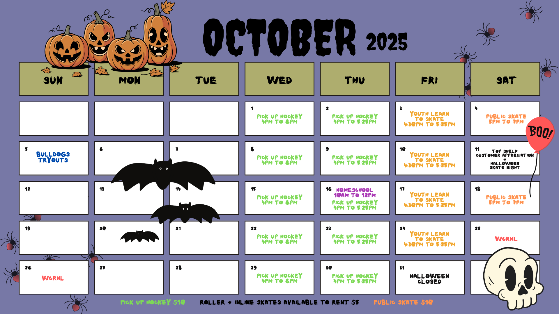 Public Skating & Pick-up Hockey — Corona Inline