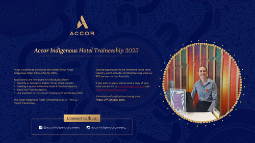Accor Indigenous Hotel Traineeship for 2025 — Yued Aboriginal Corporation