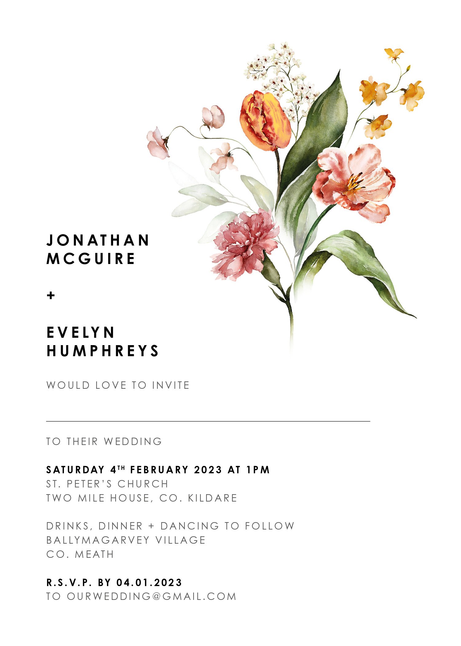 Botanica: A modern and minimal botanical wedding invitation design by ...