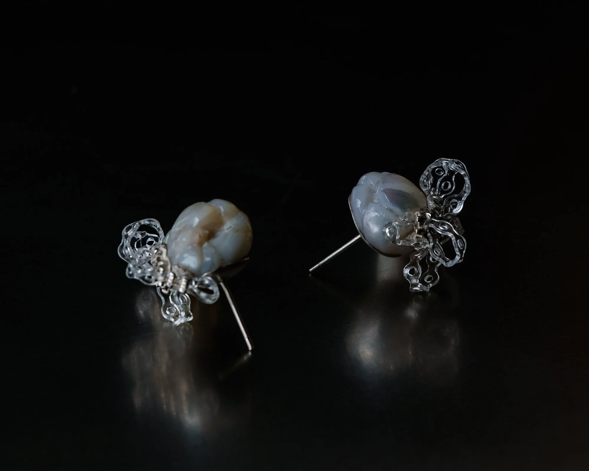 Honeycomb Stud Earrings by Alex Tsai — OBELLERY