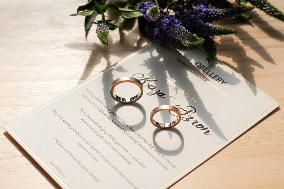 Wedding Ring Workshop 香港結婚對戒工作坊 — OBELLERY