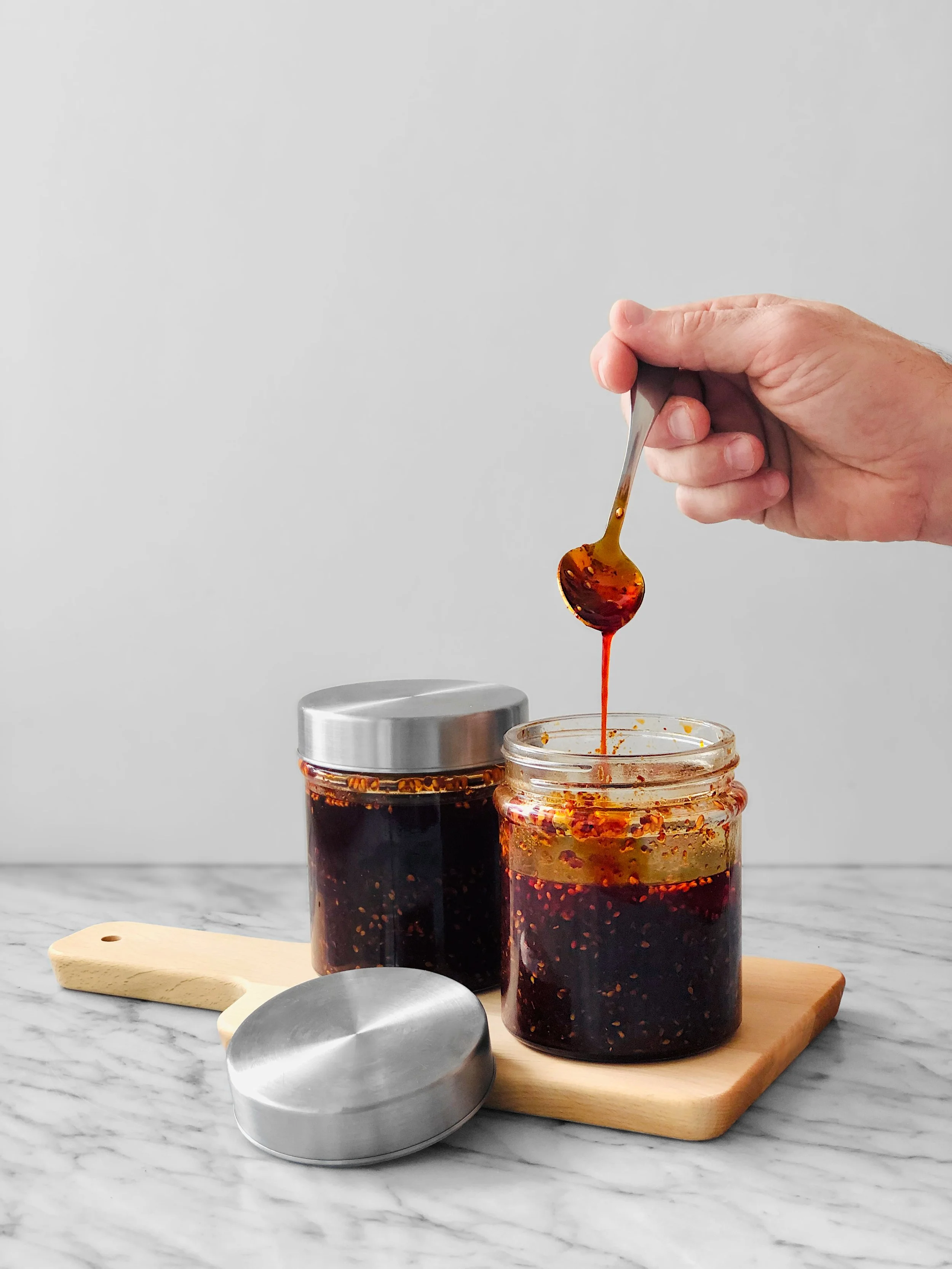Huile rouge de piments à la sichuanaise — JM_cuisine par Jonathan Michaud