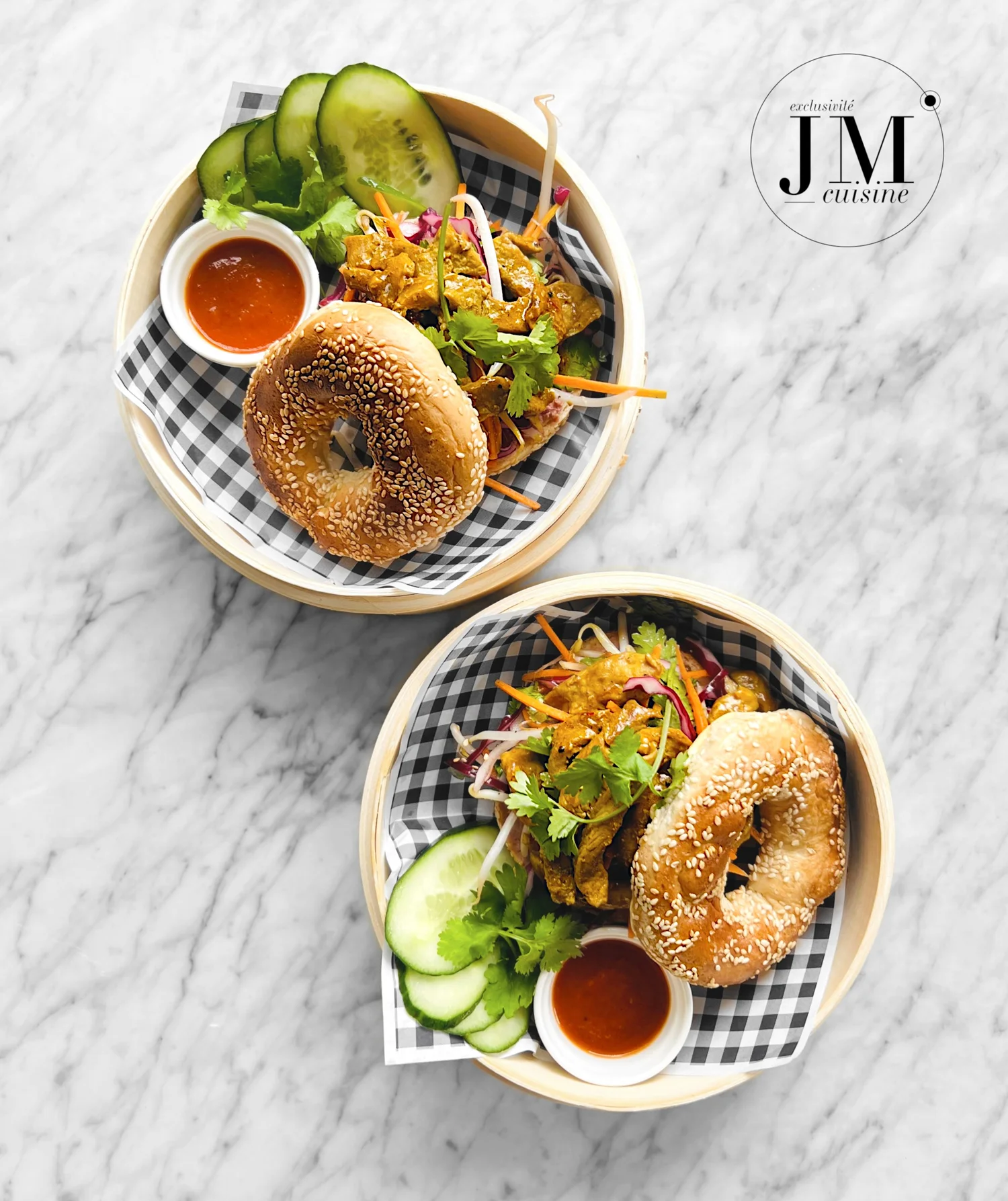 Bagel bánh mì au porc — JM_cuisine par Jonathan Michaud