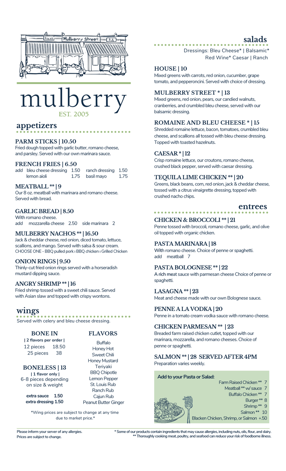 dining — Mulberry Street