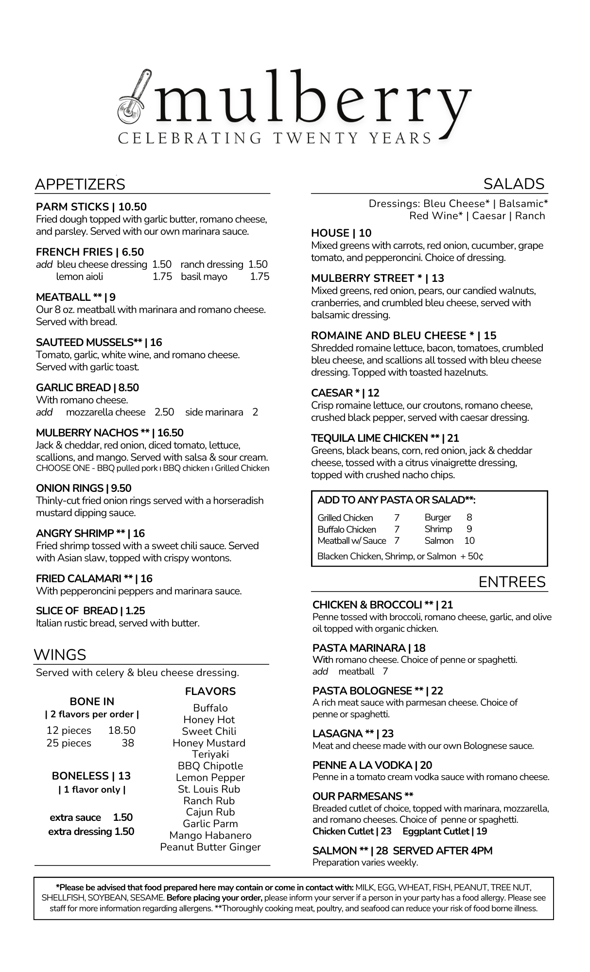 dining — Mulberry Street