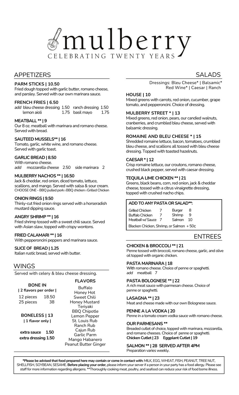 dining — Mulberry Street