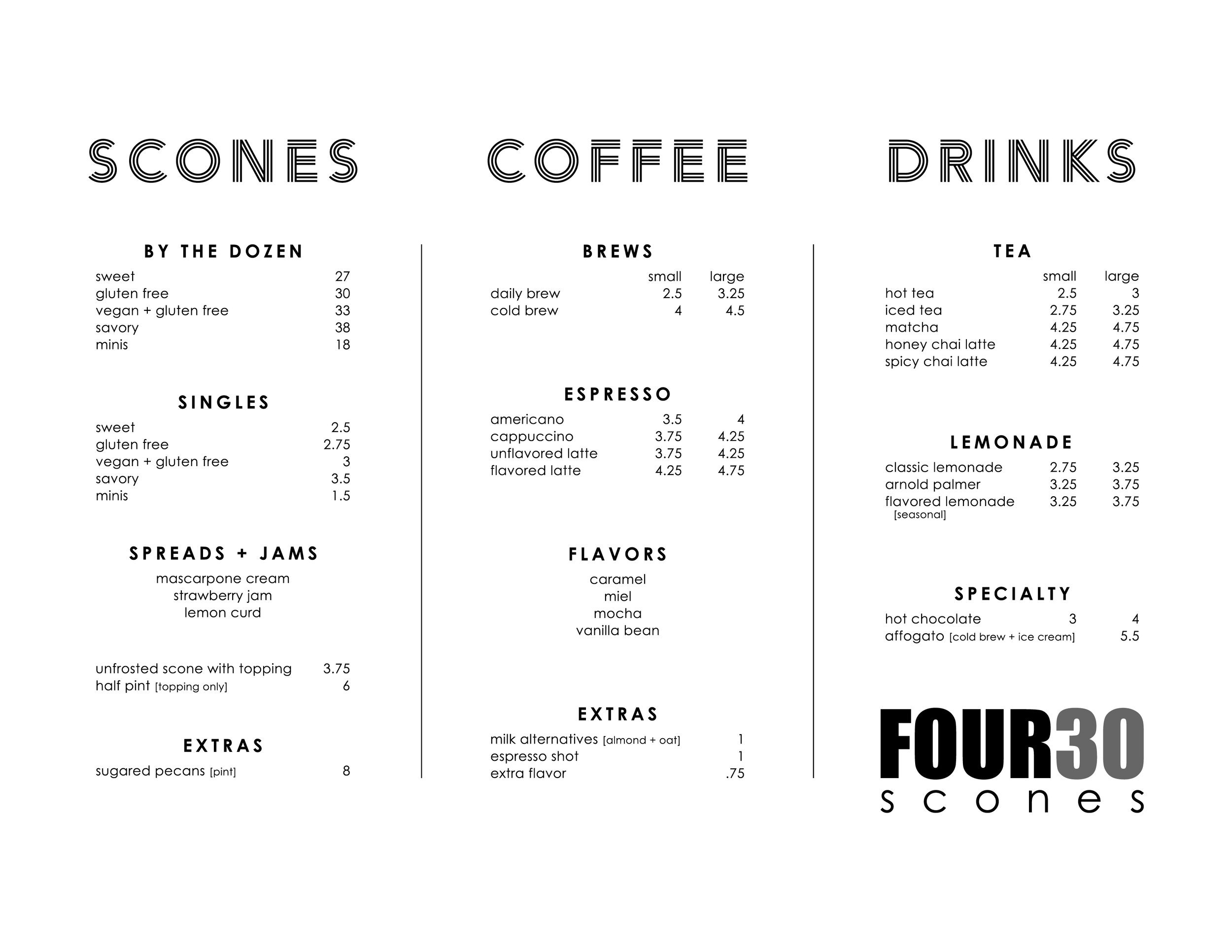 Coffee — Four30 Scones