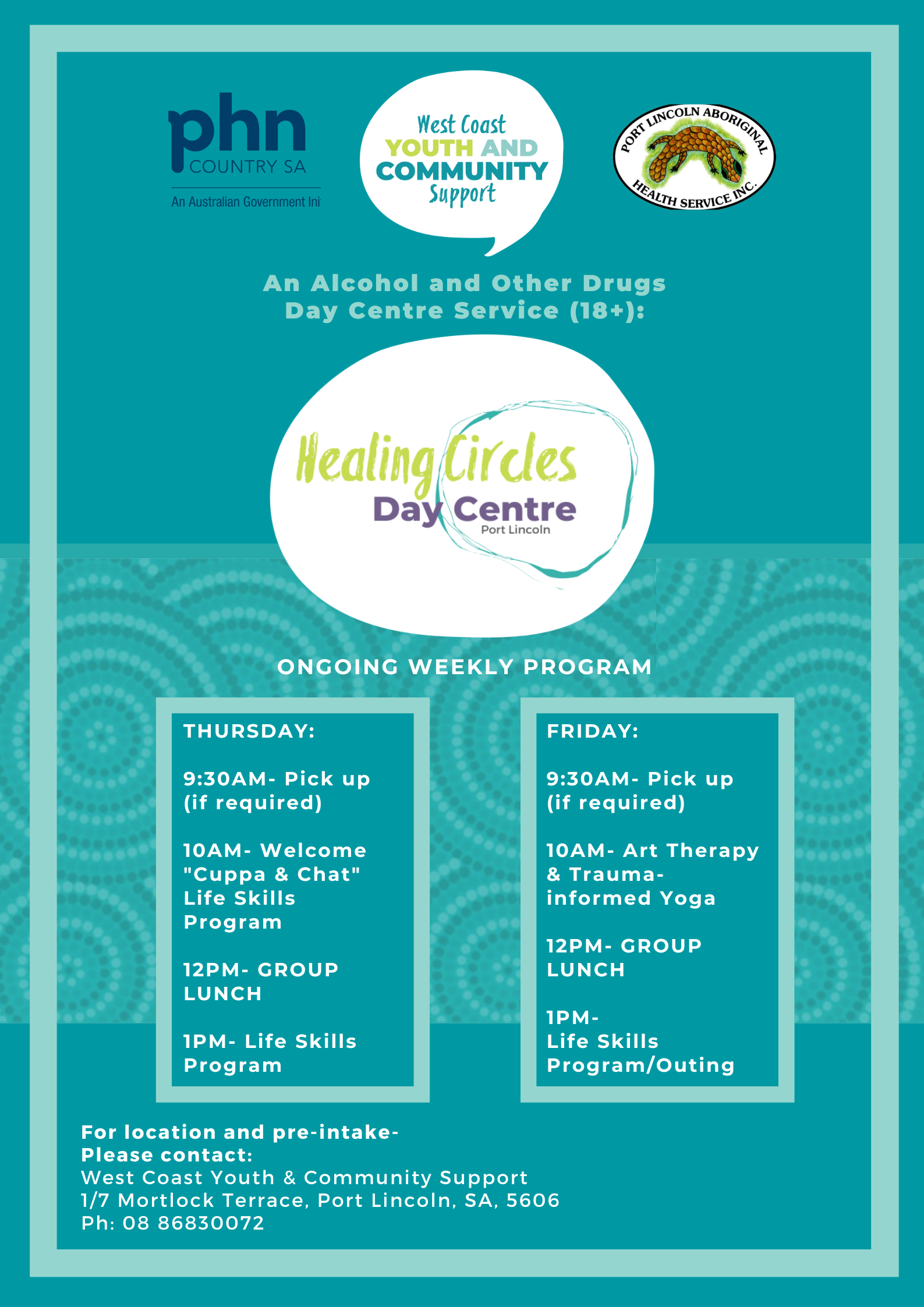 Alcohol + Drug Support — West Coast Youth & Community Support