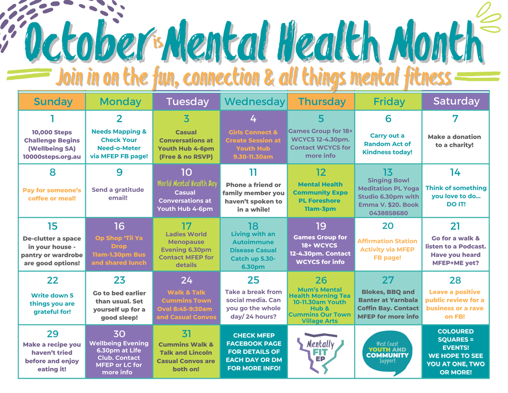 October is Mental Health Month — West Coast Youth & Community Support