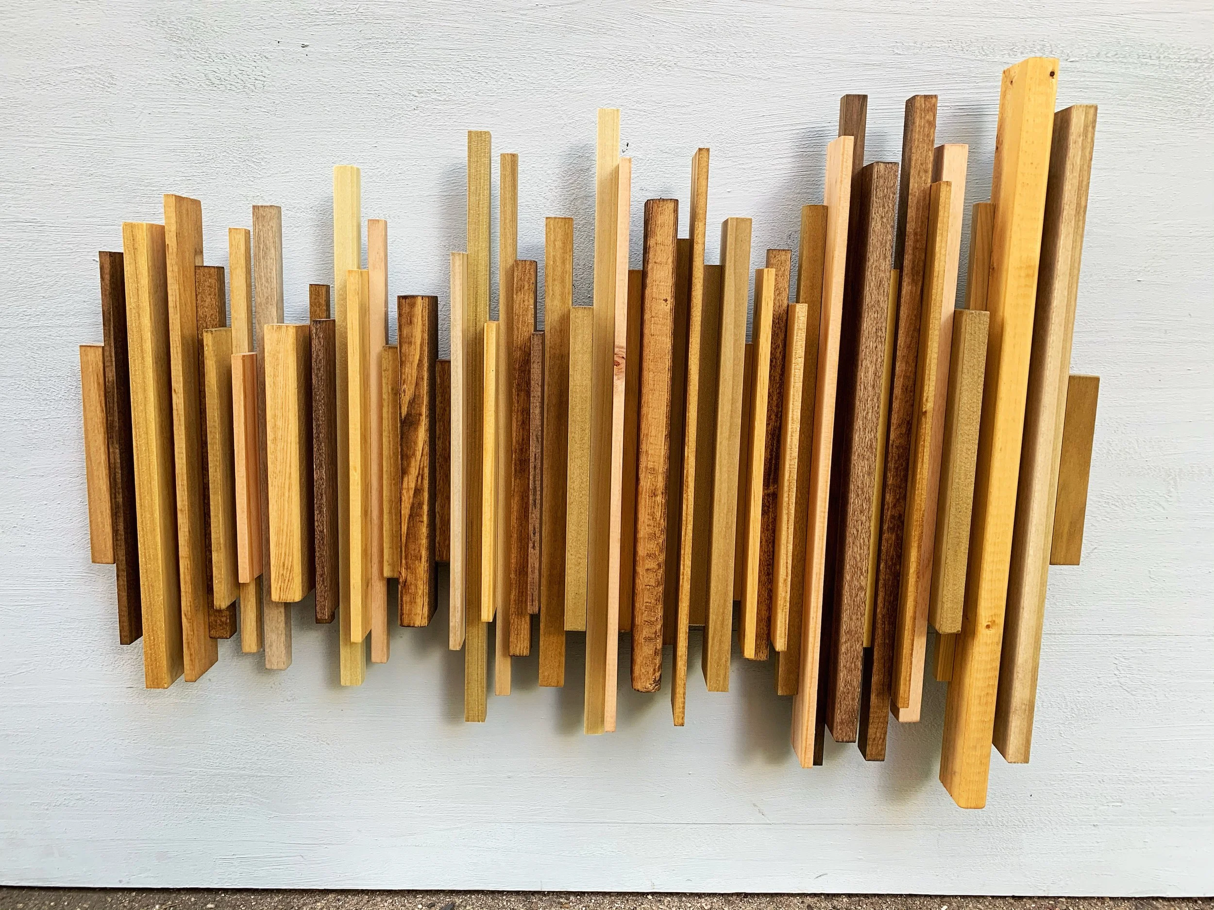 Custom 30 inch Wood Soundwave Wall Sculpture, Sound Wave Art, Based on ...