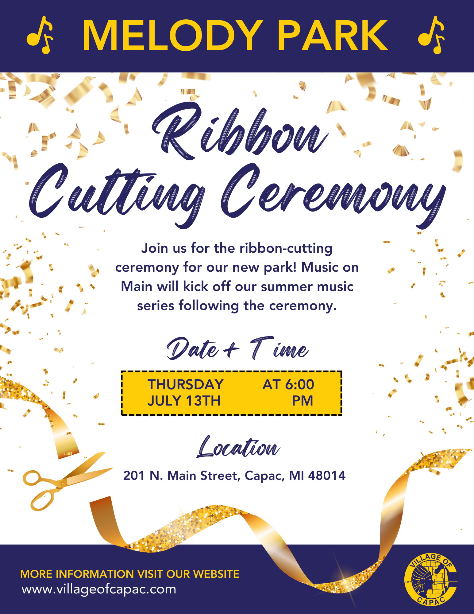 Ribbon Cutting Invitation Template