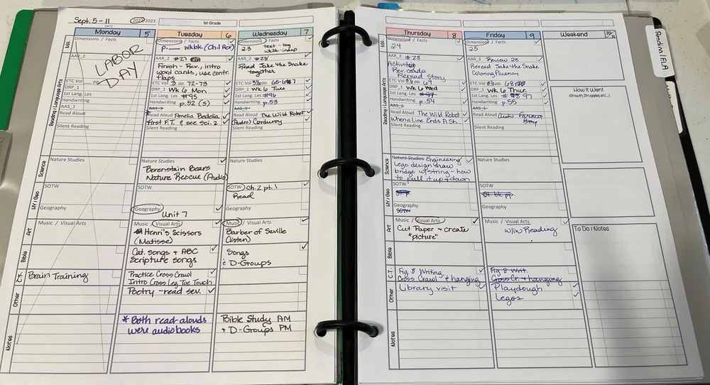 Free Homeschool Lesson Plan Template in Google Sheets. Printable Lesson ...