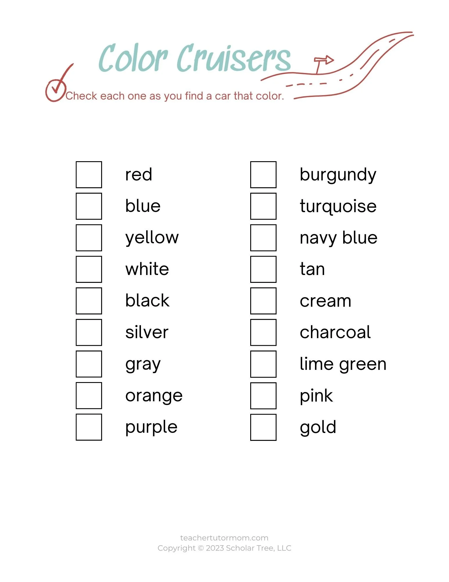 20 Fun Road Trip Games for Kids: Printable Pack Available! — Teacher ...