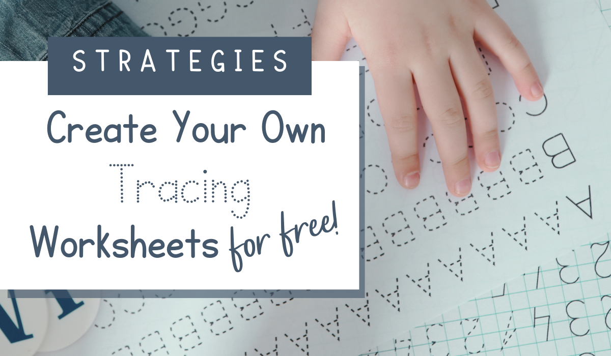 Create FREE tracing worksheets for your students with student-friendly ...