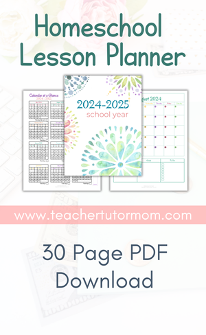 Free Homeschool Lesson Plan Template in Google Sheets. Printable Lesson ...