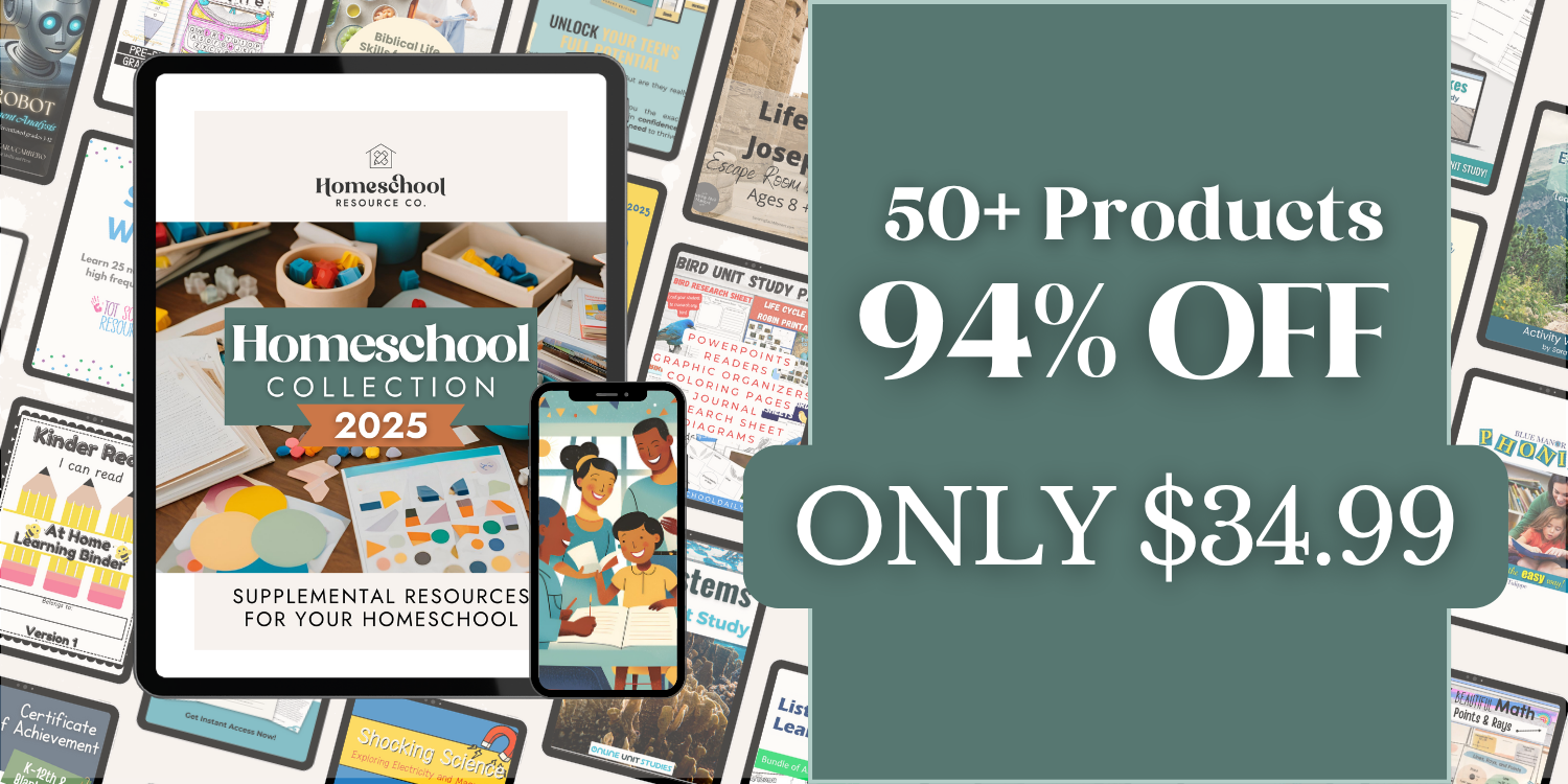HS Resource Co 25 Collection Product Breakdown — Teacher Tutor Mom