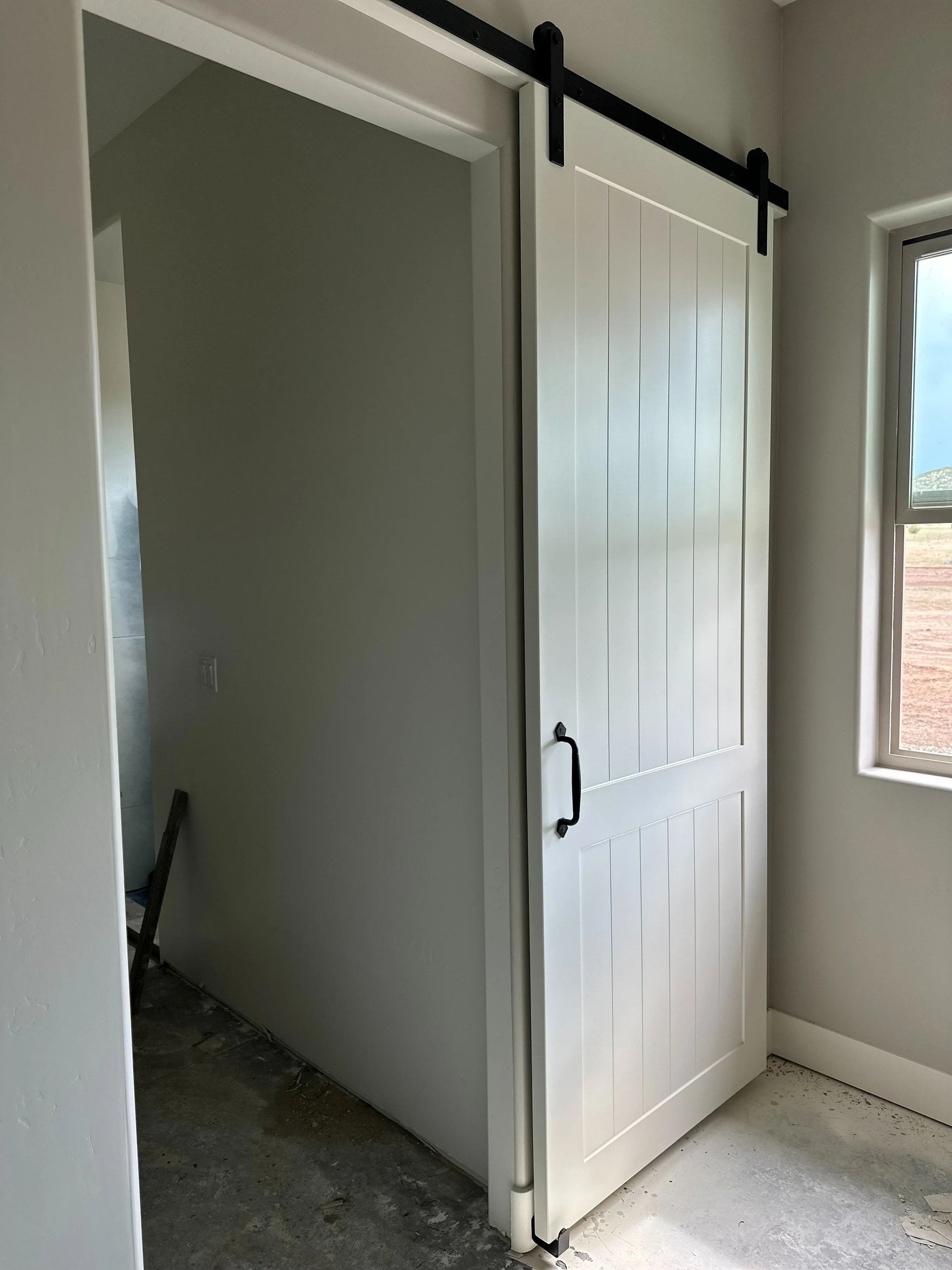 Order your locally made interior hanging barn door online!
