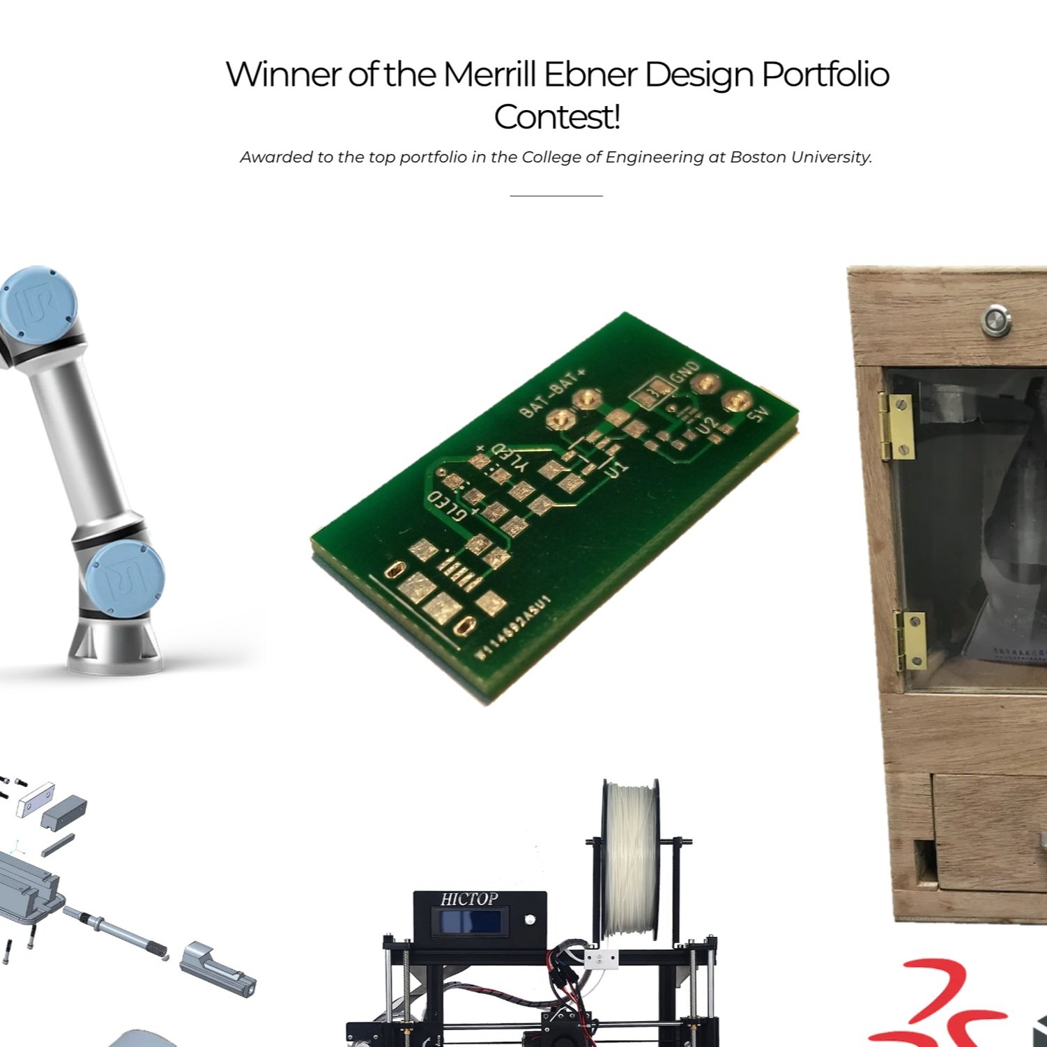 Mechanical Engineering Design Portfolio Database Website