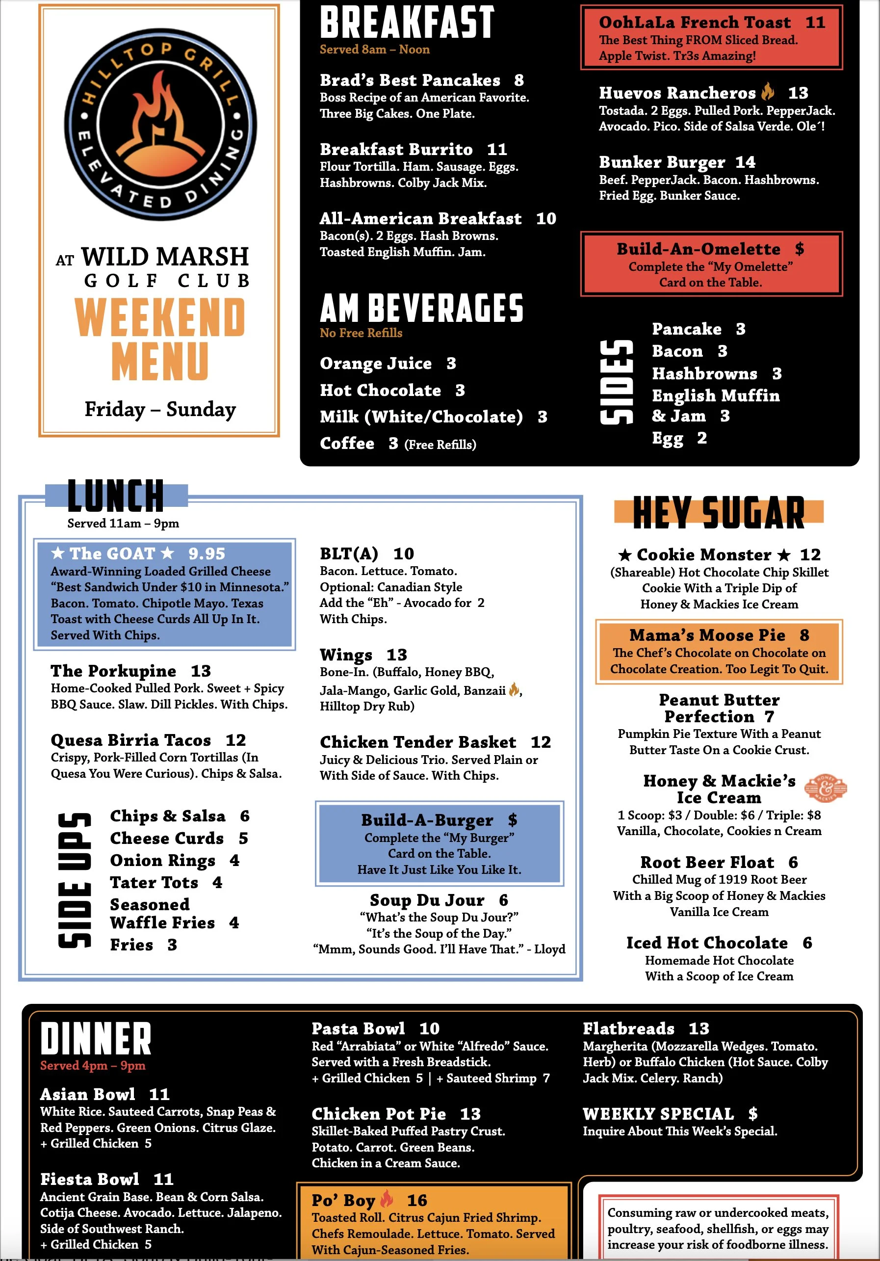 HillTop Grill — Wild Marsh Golf Club - 18 Hole Championship Golf Course ...