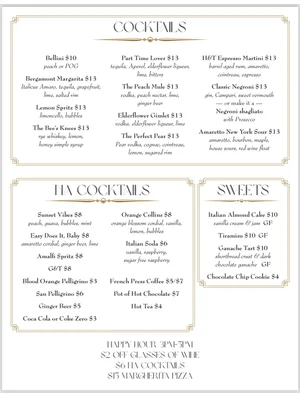 Menu | Hearth & Table