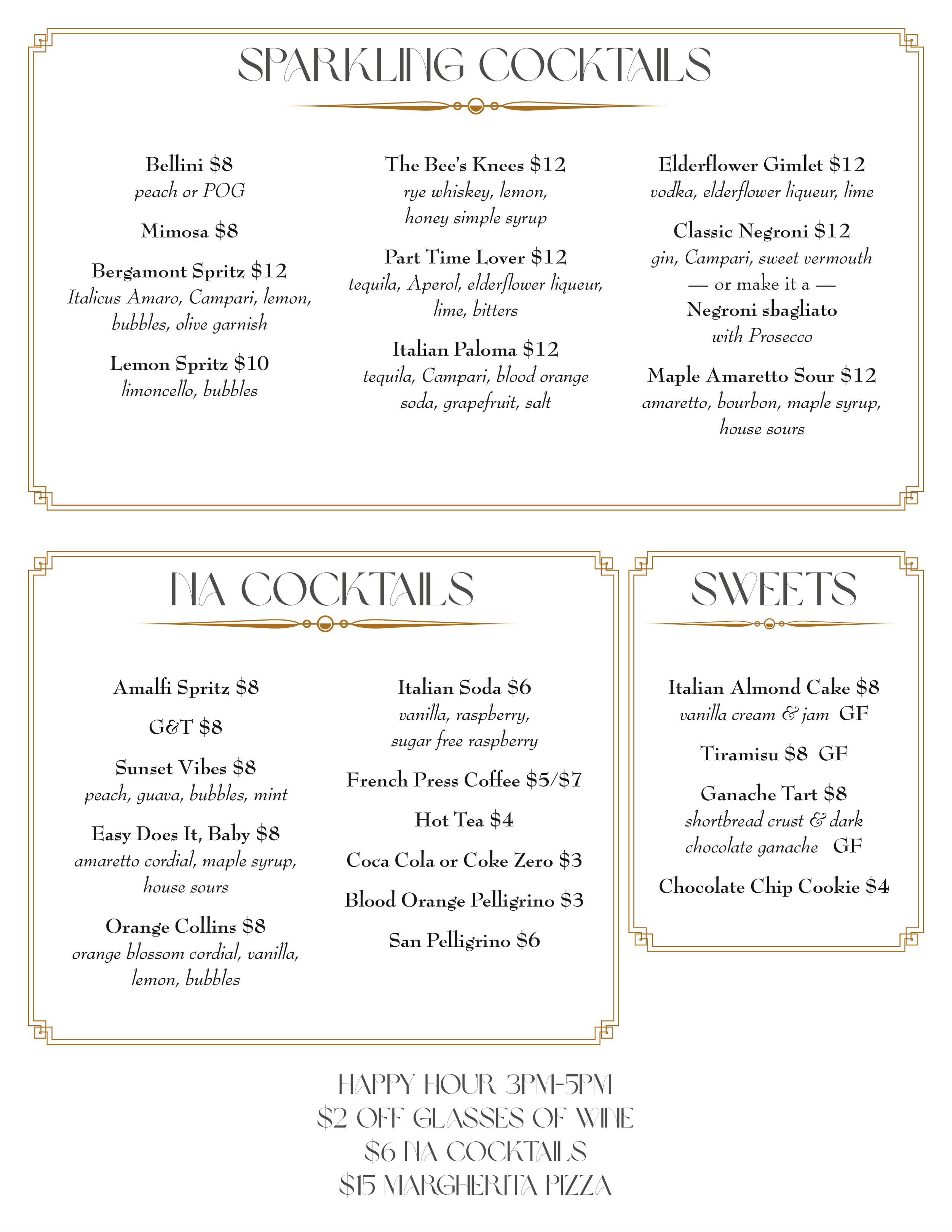 Menu | Hearth & Table