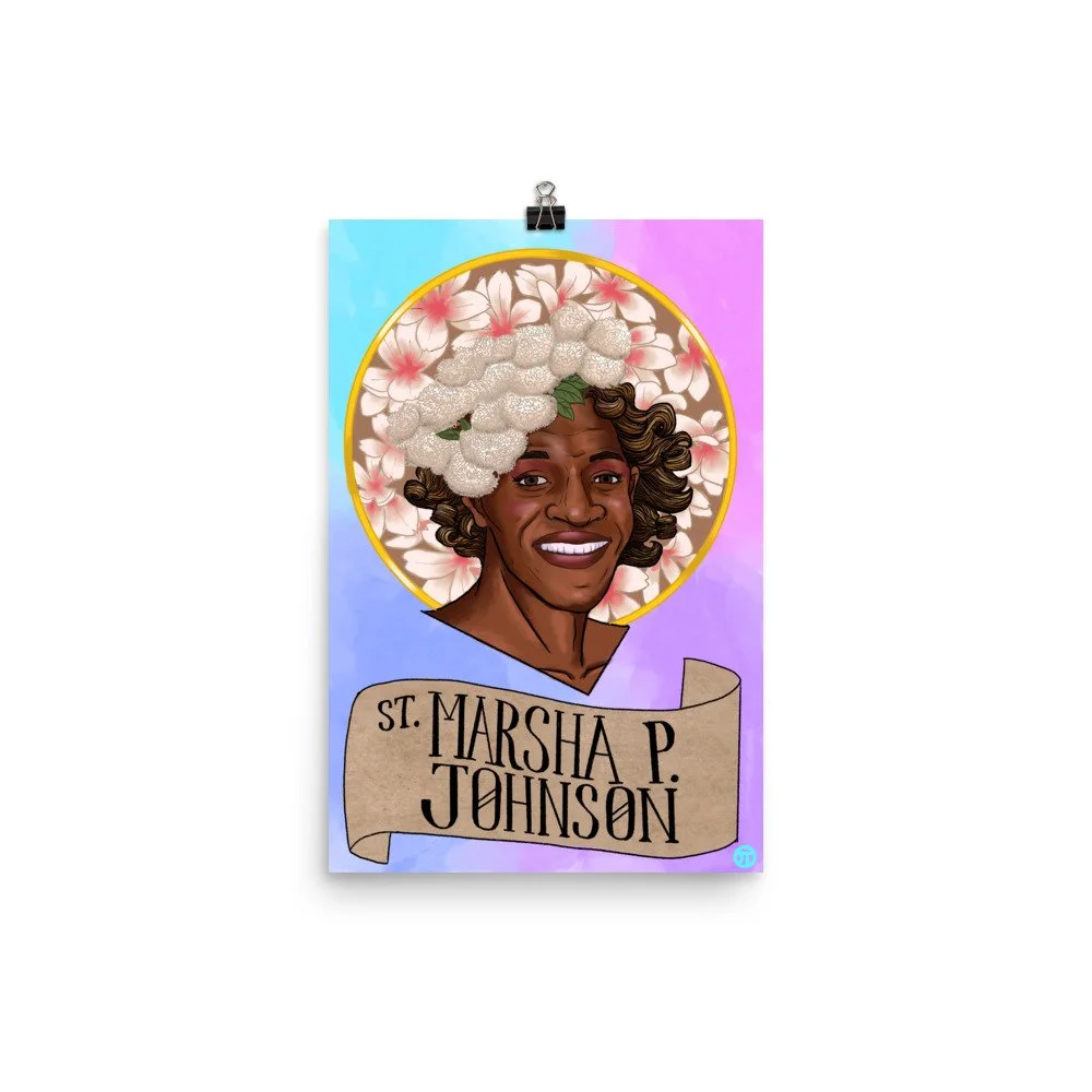 Marsha P Johnson Poster — Queer Saints Project