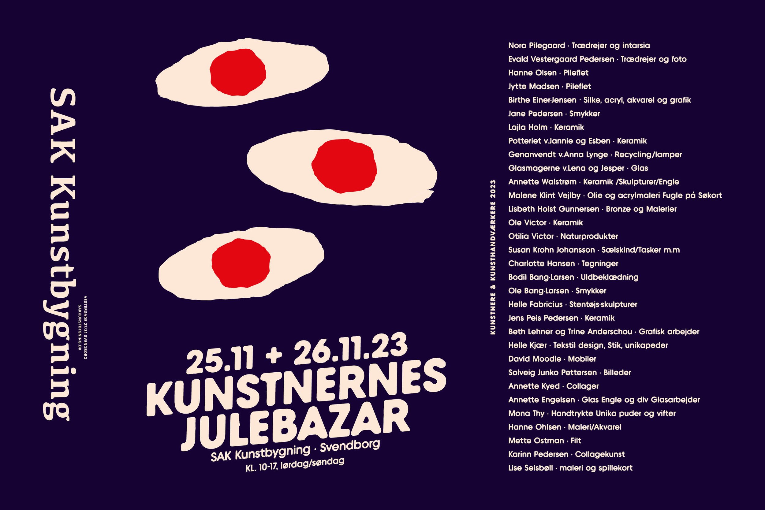 Kunstnernes Julebazaar — SAK Kunstbygning / Svendborg