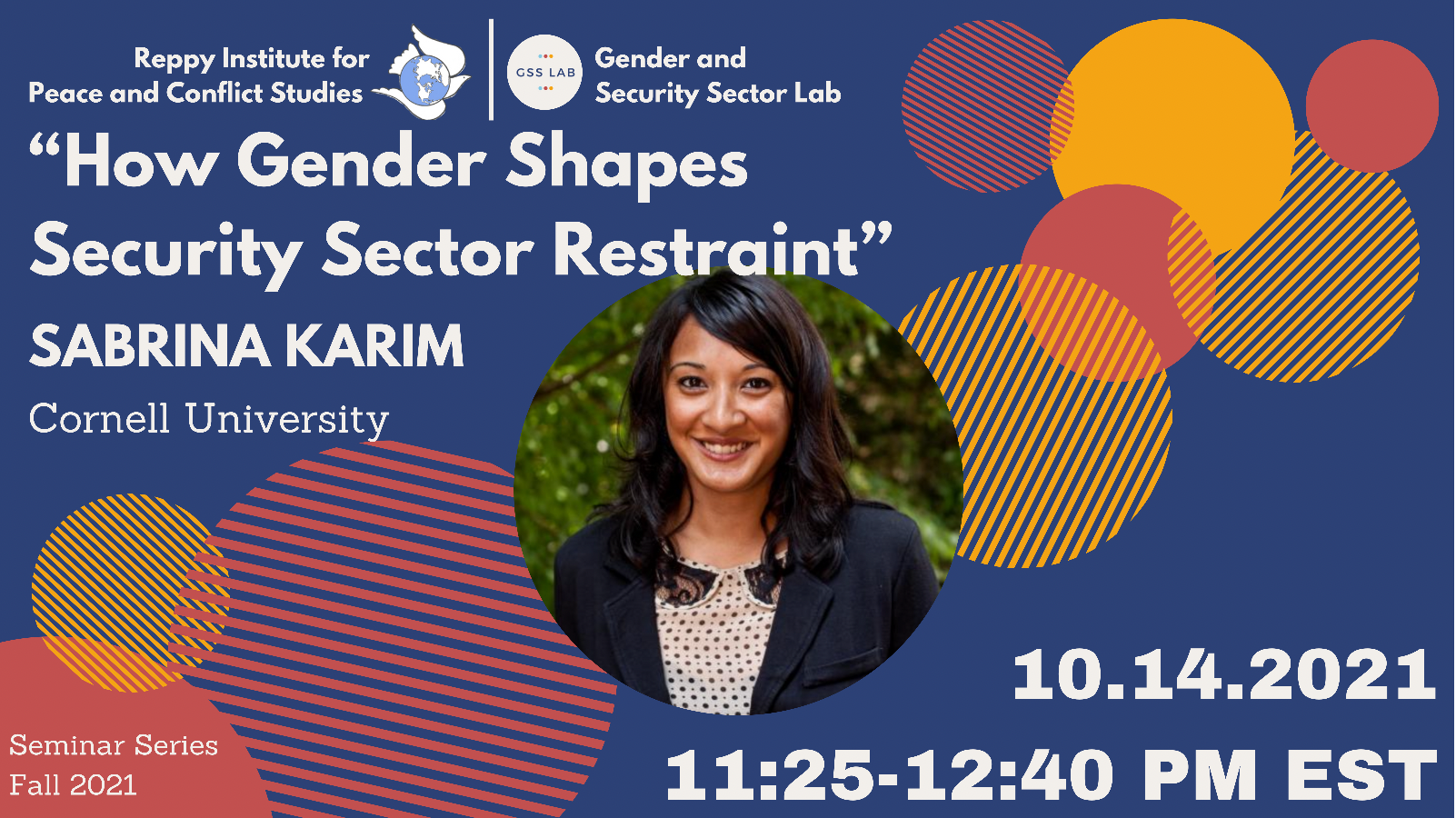 Gender and Security Sector Lab — Dr. Sabrina M. Karim
