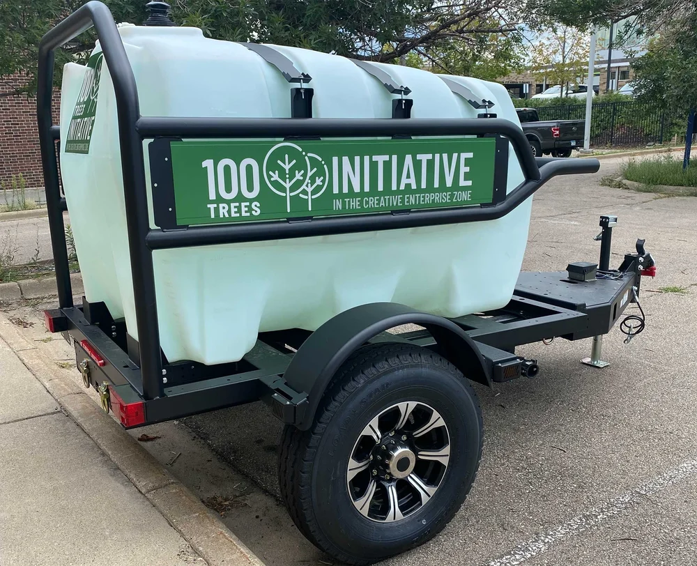 New CEZ Watering Trailer Hits the Streets — Creative Enterprise Zone