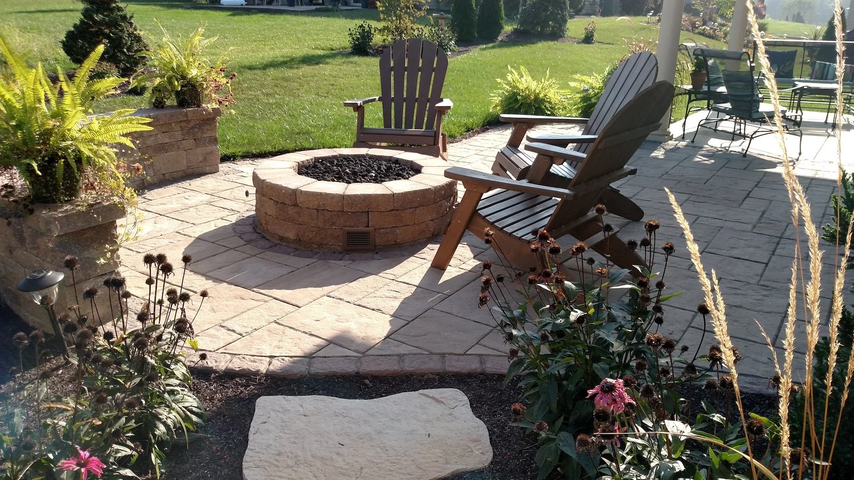 Fire Pit Installation in Mechanicsburg, PA | Red Rock Landscape, Inc.