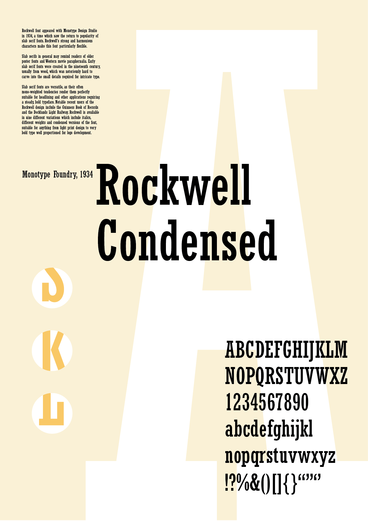 Rockwell Font Posters