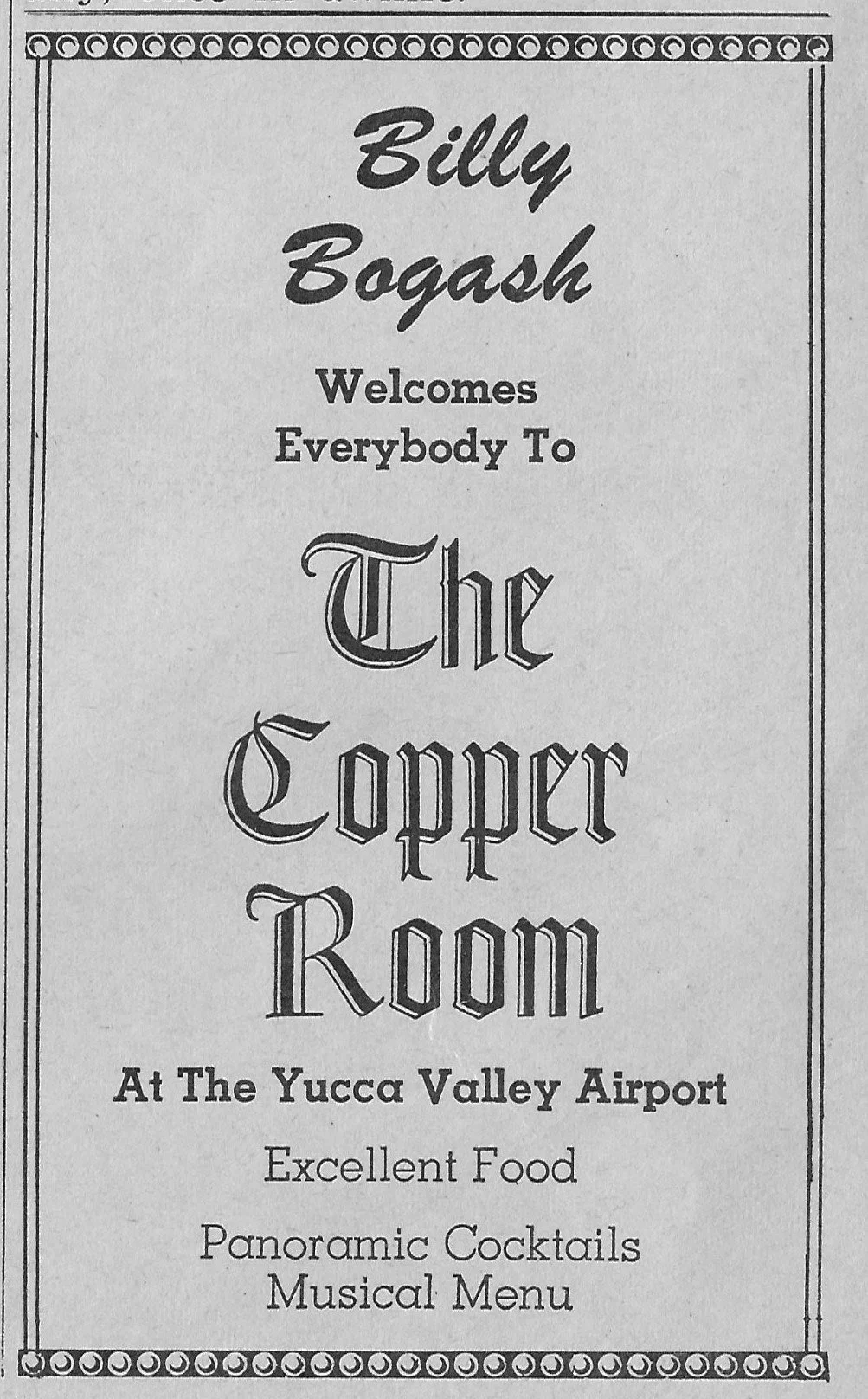 The Copper Room | Top Tier Dining Near Joshua Tree National Park