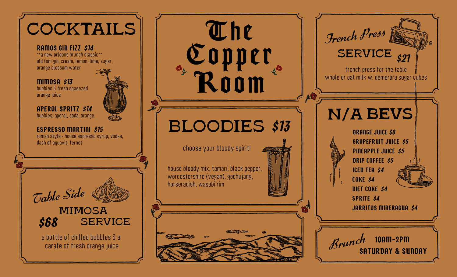 Menu — The Copper Room