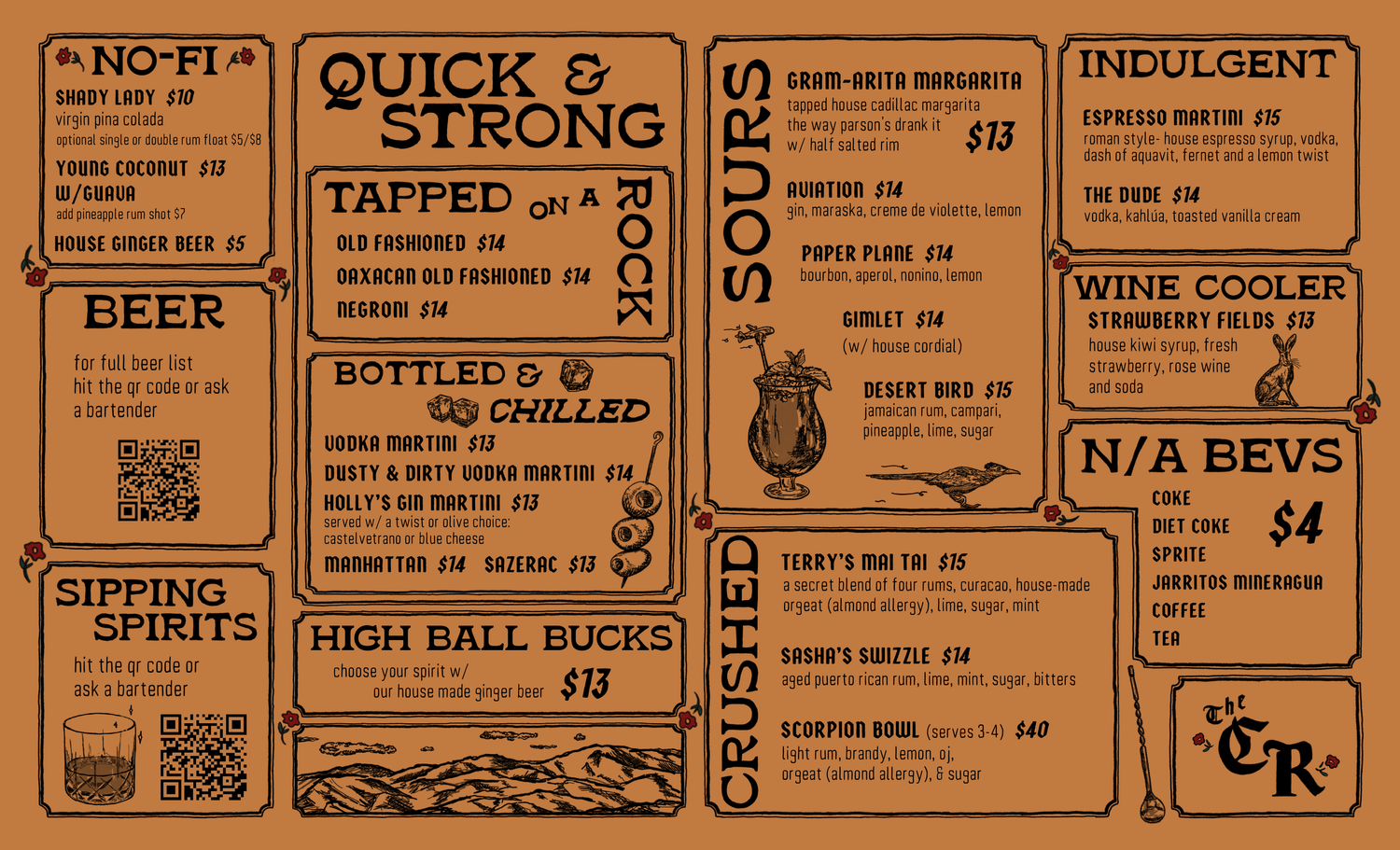 Menu — The Copper Room
