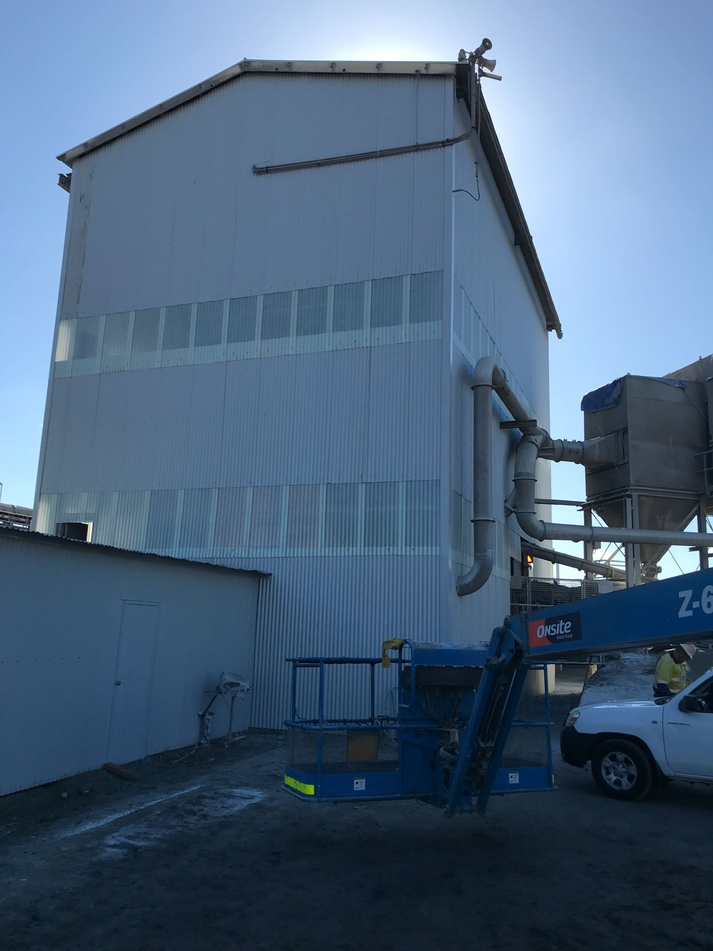 KBJ Clinker Conveyor Tower Kwinana — Delta Roofing | Perth Roofing ...