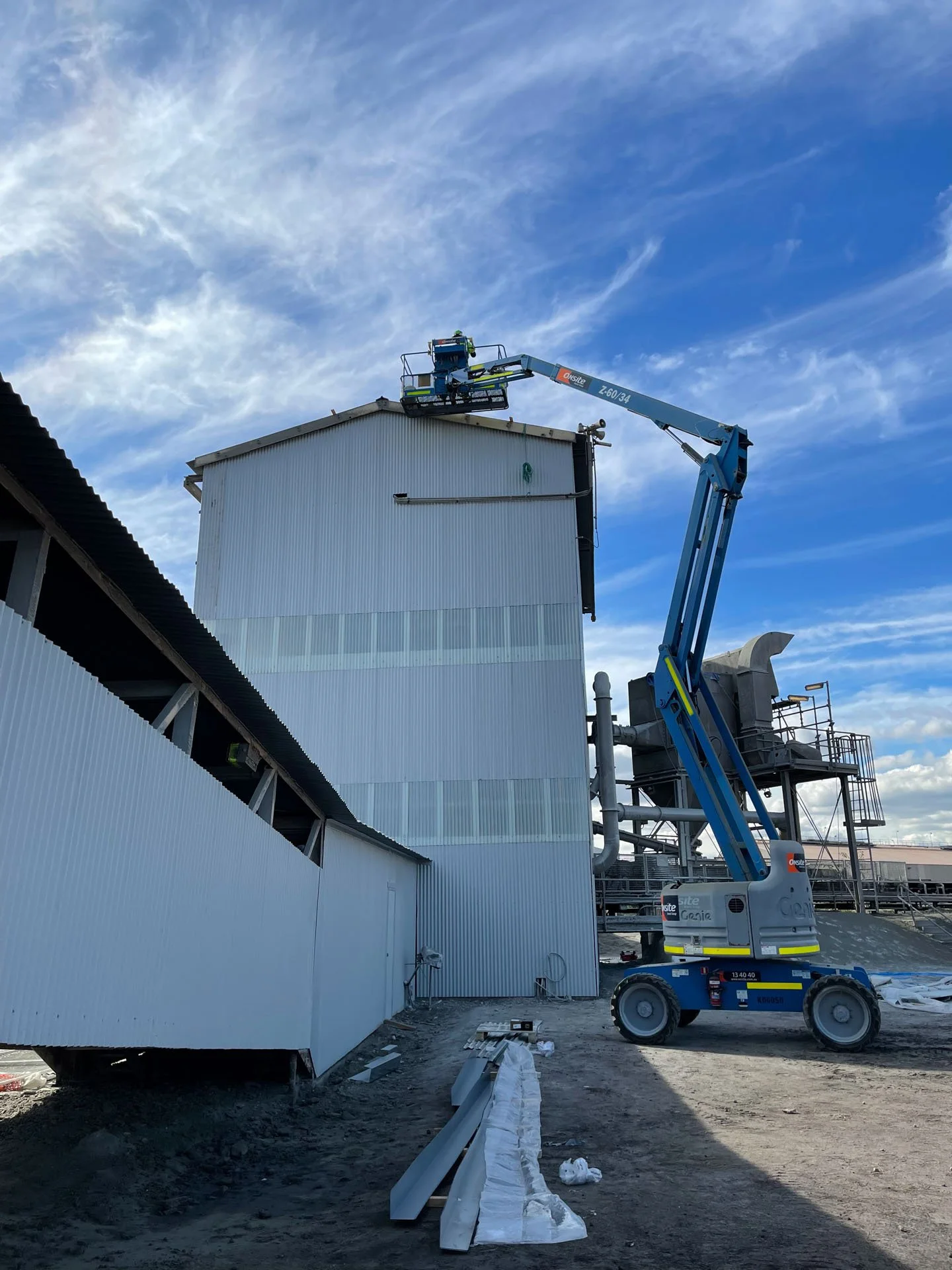 KBJ Clinker Conveyor Tower Kwinana — Delta Roofing | Perth Roofing ...