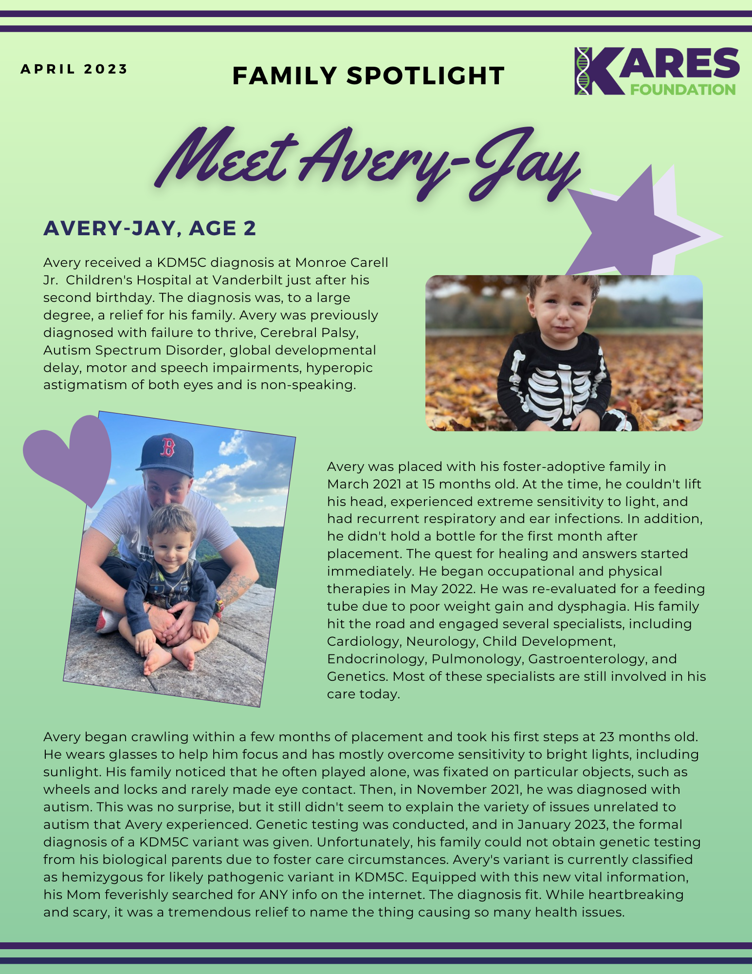 KDM5C Family Spotlight — KARES Foundation - KDM5C Advocacy, Research ...