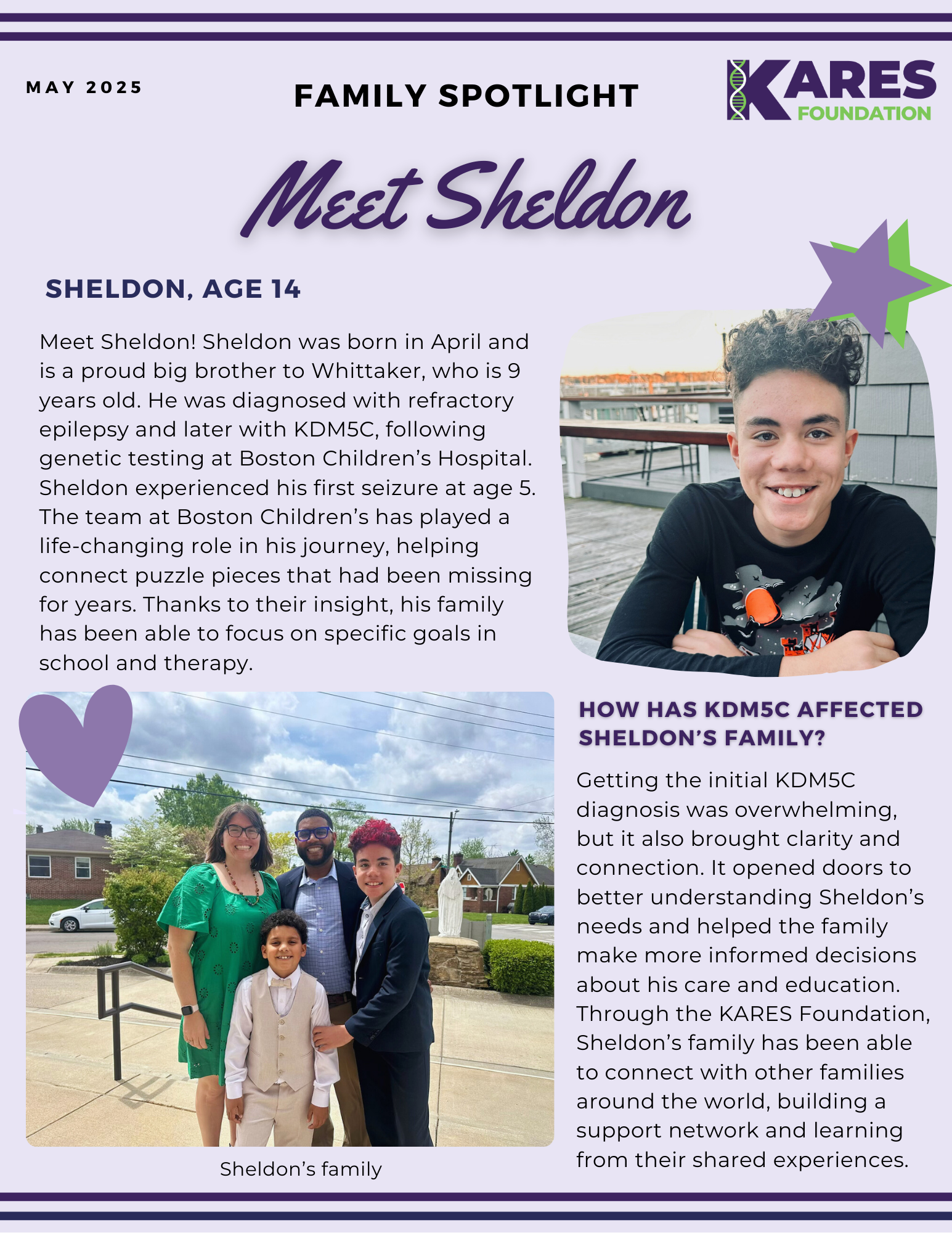 KDM5C Family Spotlight — KARES Foundation - KDM5C Advocacy, Research ...