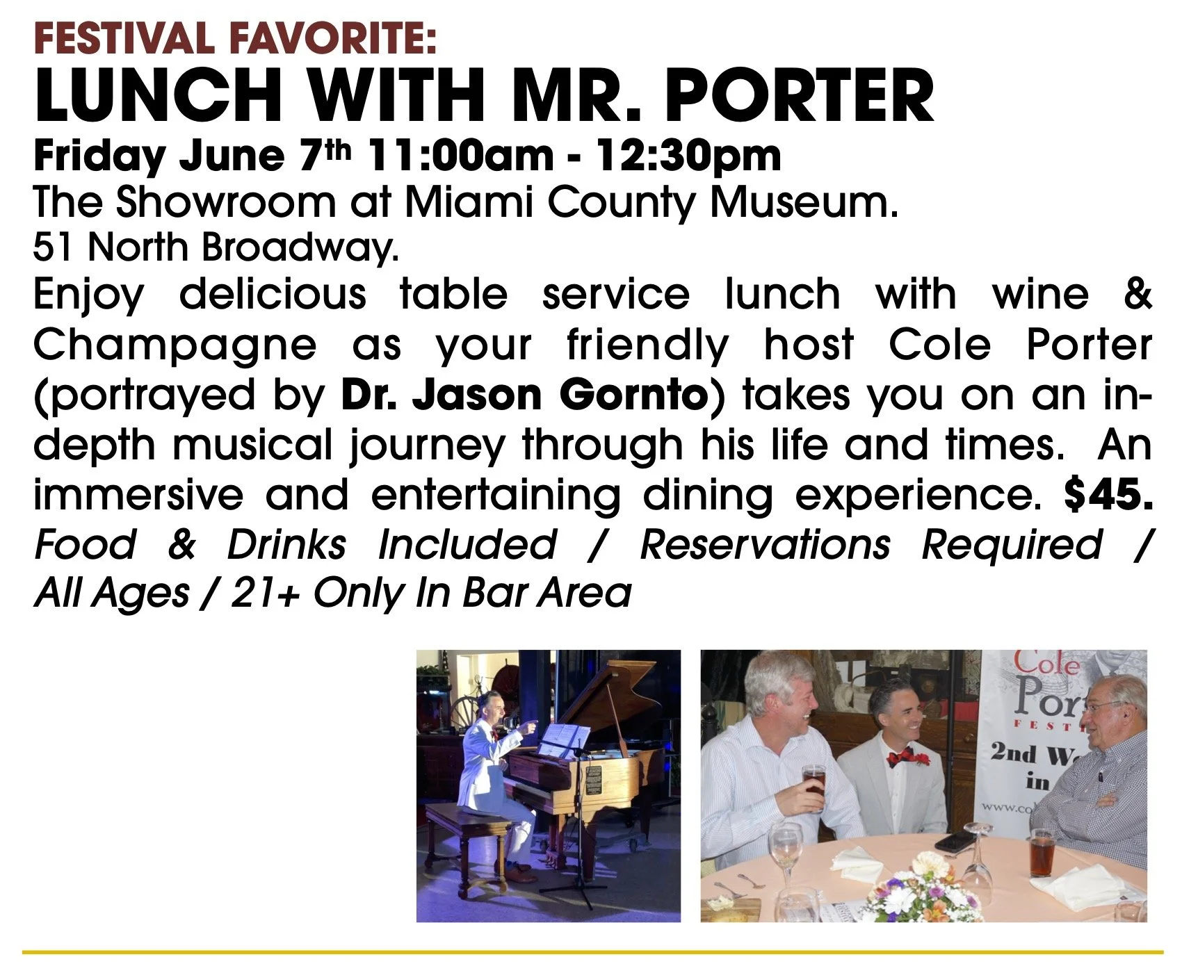 Cole Porter Festival