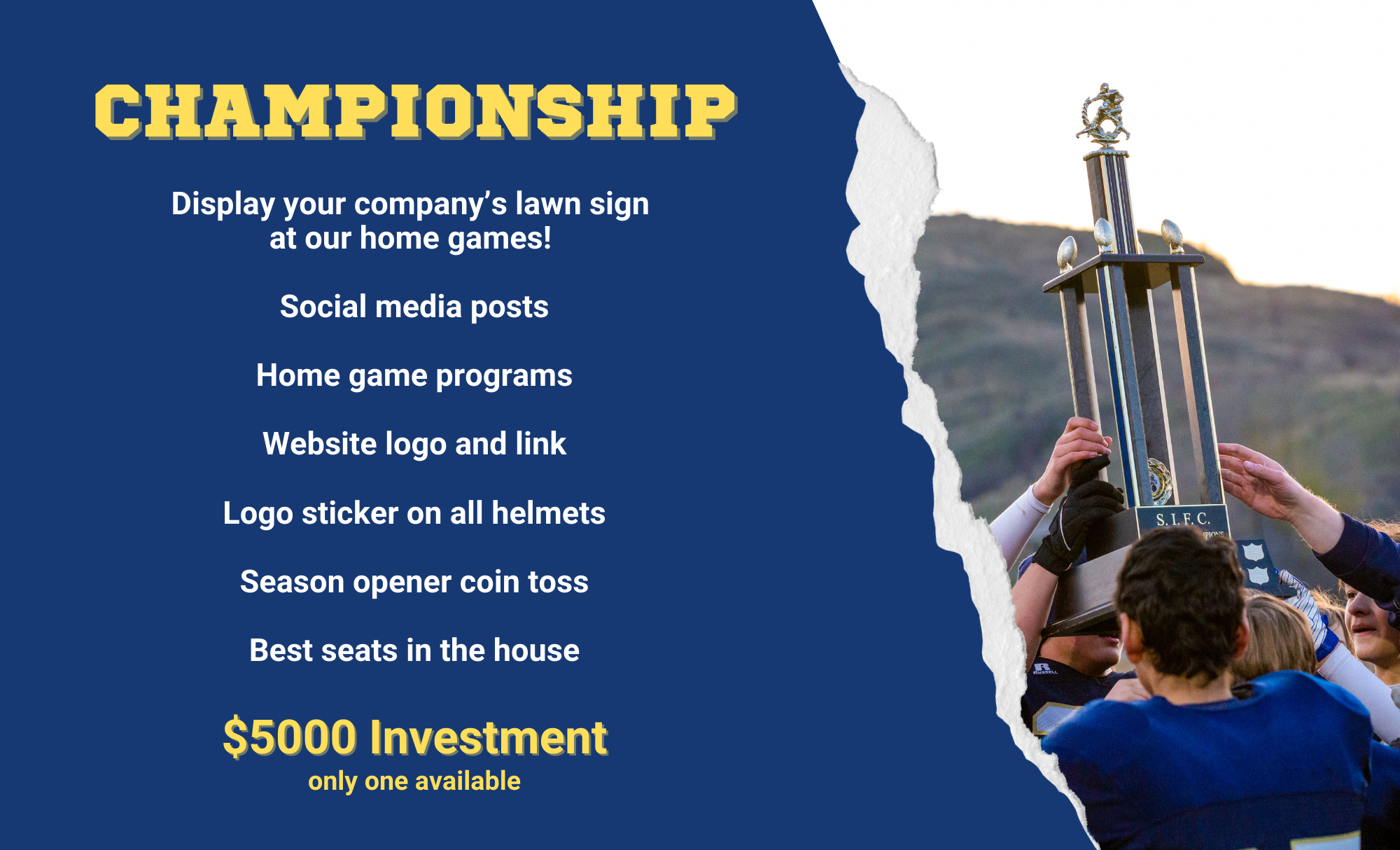 Sponsorship — Shuswap Minor Football