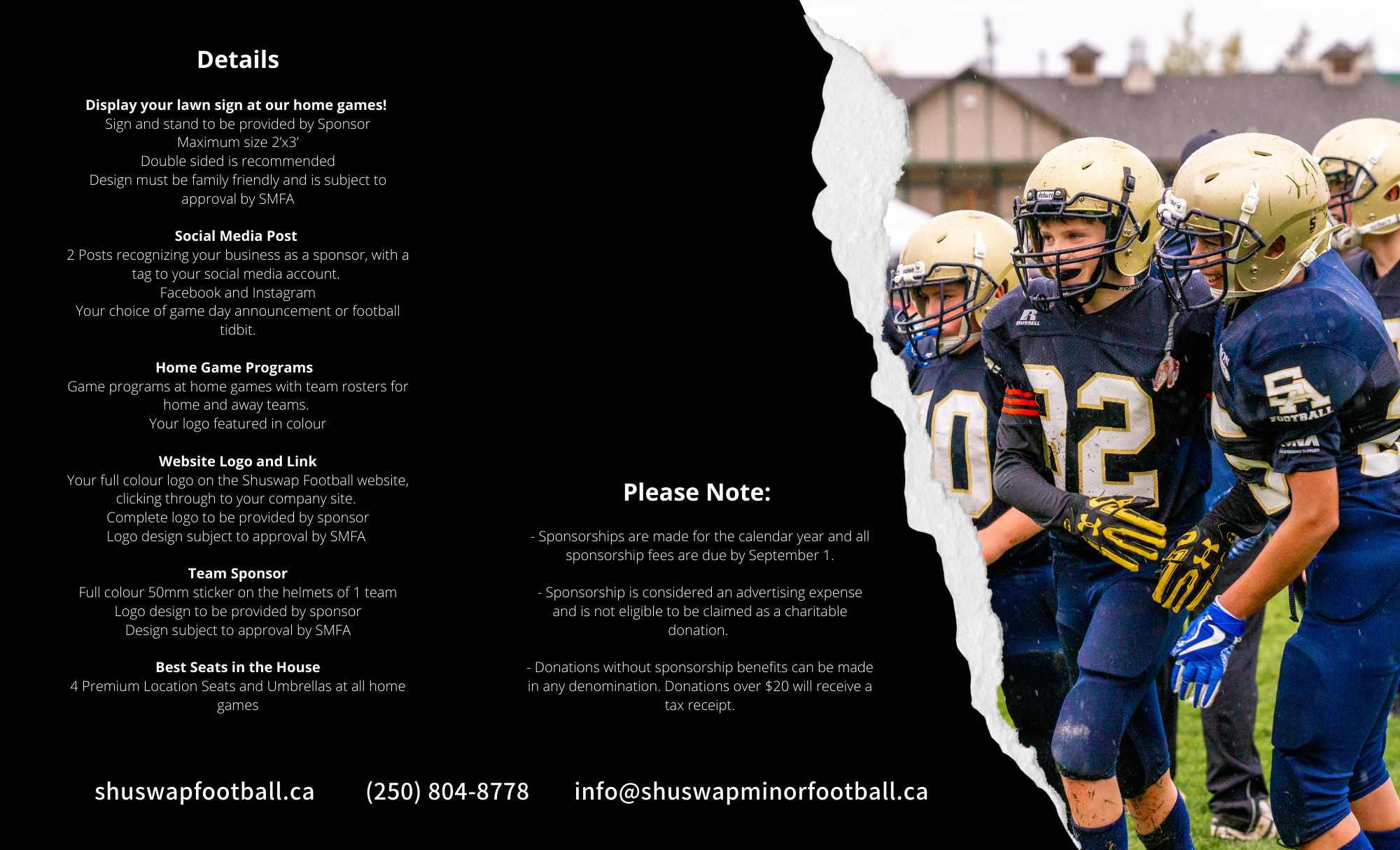 Sponsorship — Shuswap Minor Football