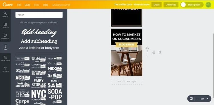 How to create unique Pinterest Graphics with Canva? — The Coffee Date
