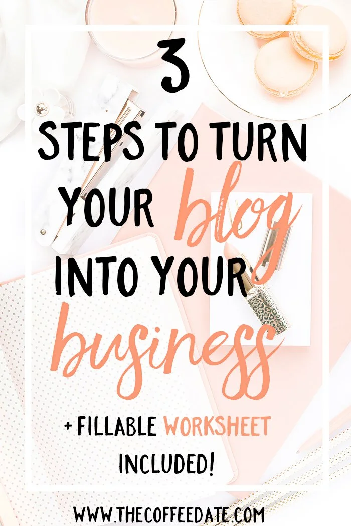 3 Steps To Turn Your Blog Into A Business The Coffee Date