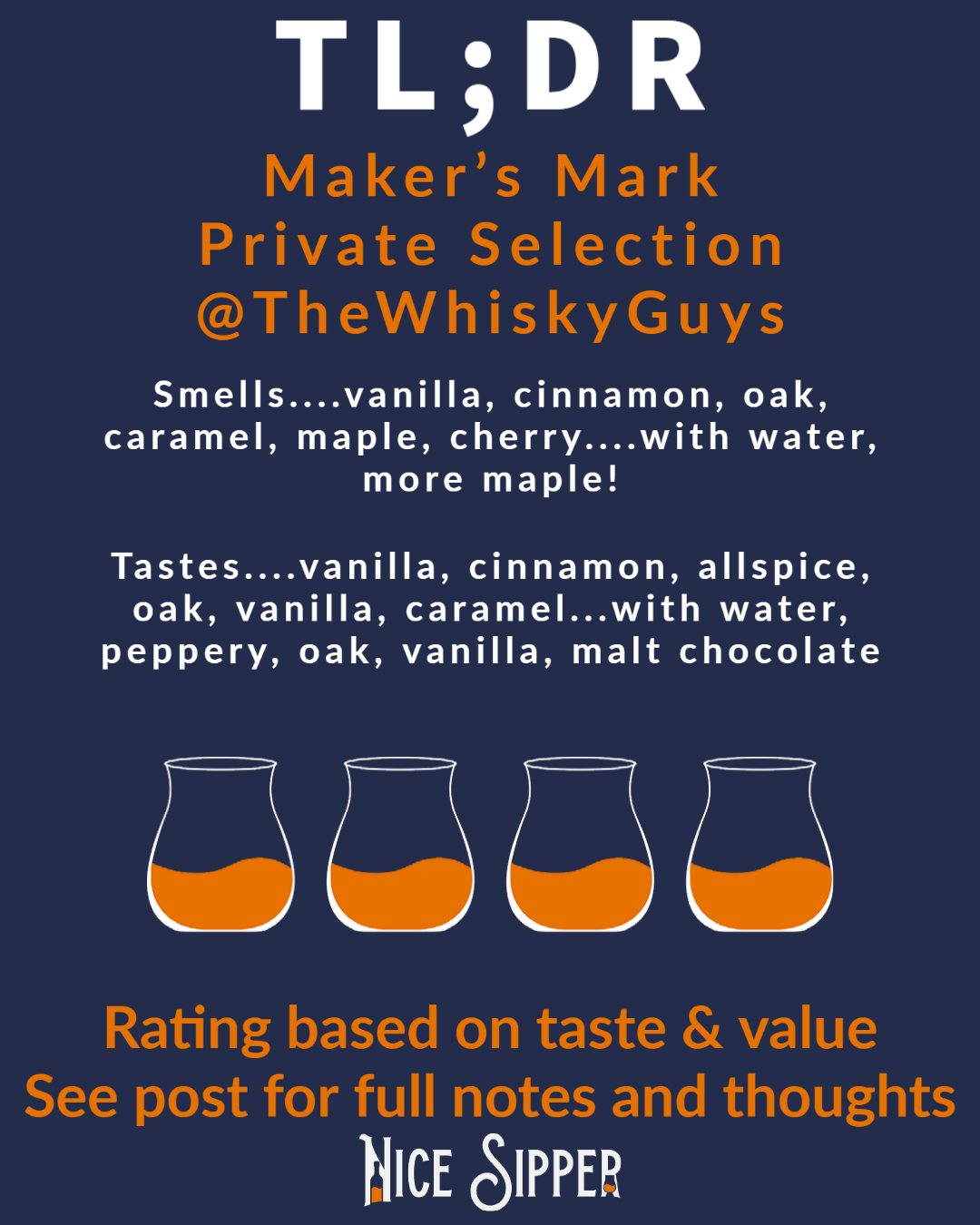 Nice Sipper's Review of Maker's Mark Private Selection by Gordon's Wine ...