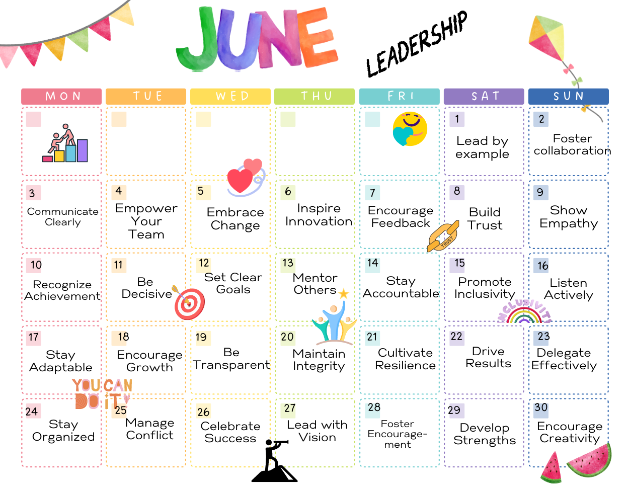 Elevate Your Leadership Skills with Our Leadership Calendar ...