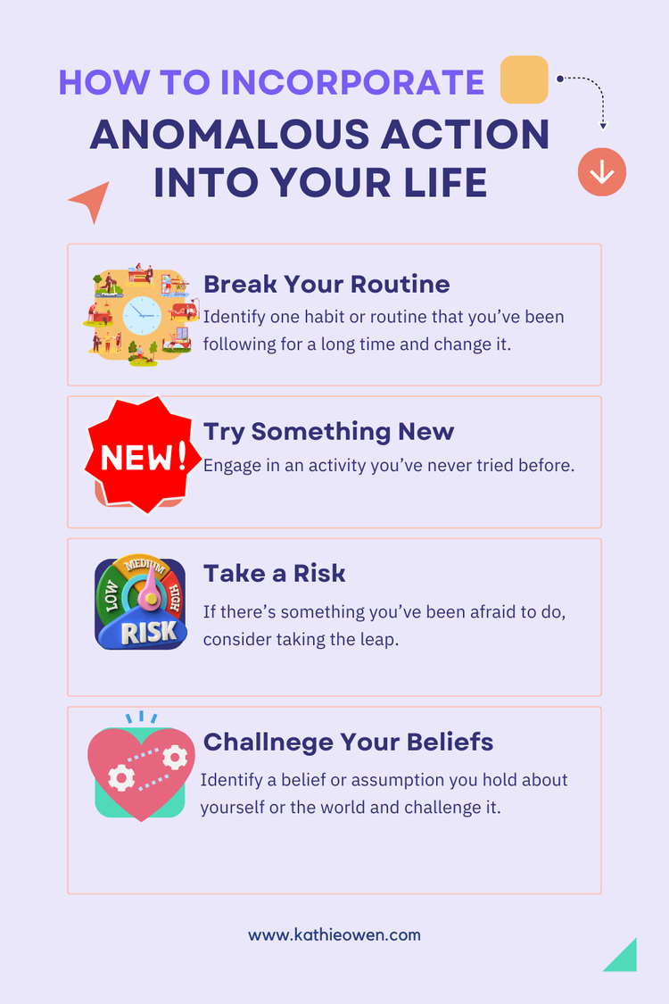 Transform Your Life with Anomalous Action — KathieOwen.com